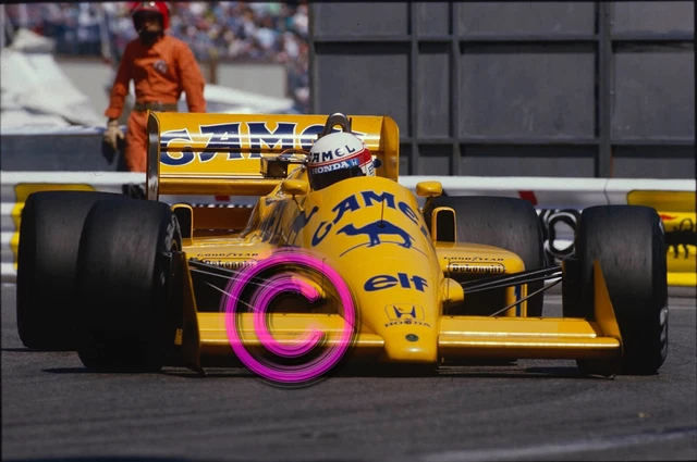RACING ORIGINAL 35MM Slide F1 Satoru Nakajima 中嶋 悟 - Lotus 1987 Monaco ...