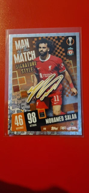 MATCH ATTAX 2023 2024 23 24 Mohamed Salah Liverpool Man Of The Match ...