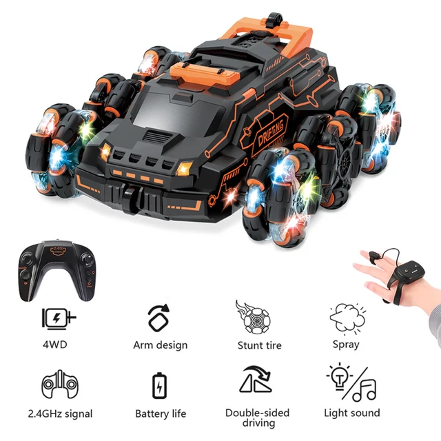 360° 4WD STUNT Car RC Hand Gesture Sensing Off-Road Remote Control Off ...