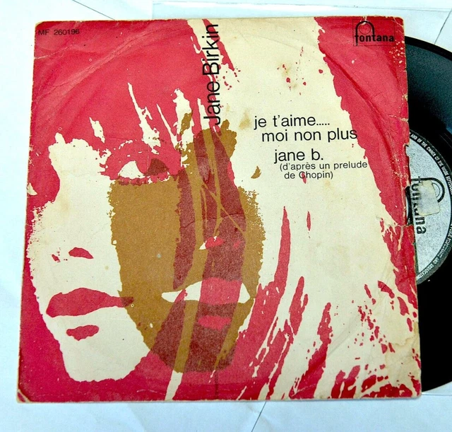 JANE BIRKIN & SERGE GAINSBOURG - JE T'AIME..MOI NON PLUS 45Giri 1969 ...