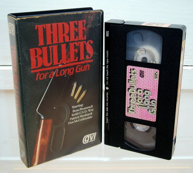 EURO WESTERN THREE BULLETS FOR A LONG GUN [ GVI ] PRE CERT VHS Video B ...