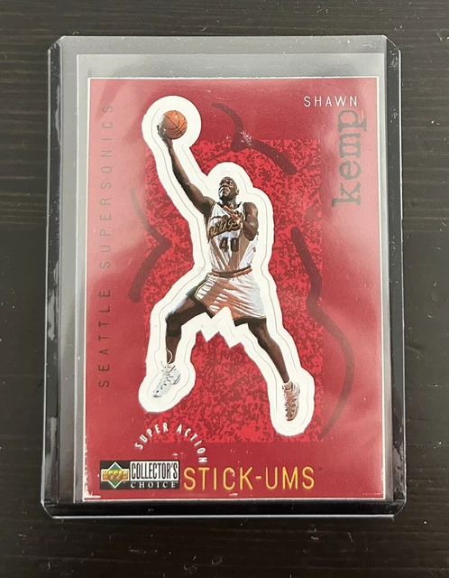 1997-98 UD COLLECTOR'S Choice Stick-Ums #S25 Shawn Kemp Seattle ...