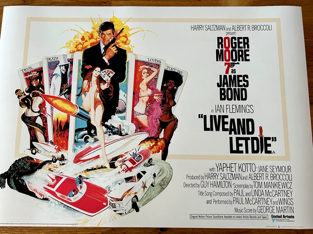 A2 POSTER JAMES Bond Live and Let Die size 420mm x 594mm EUR 4,68 ...