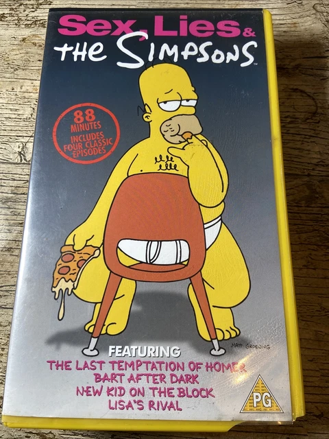 The Simpsons Sex Lies Andthe Simpsons Pal Vhs Video Tape1998 Animated