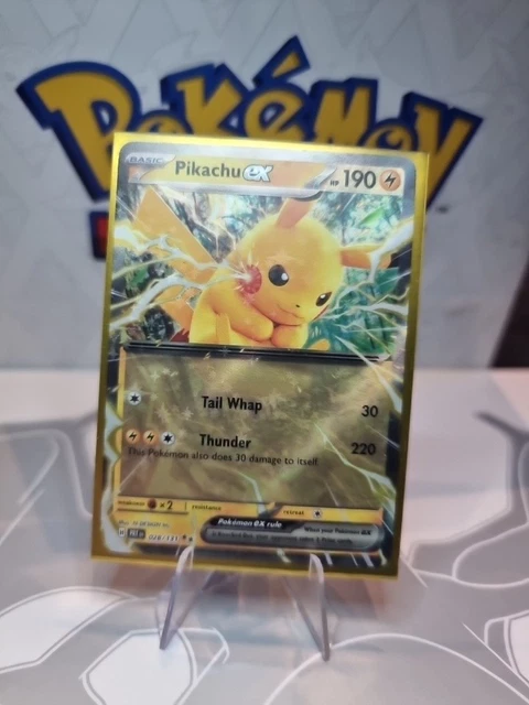 PIKACHU EX 028/131 - Double Rare - Prismatic Evolutions - Pokemon TCG £ ...