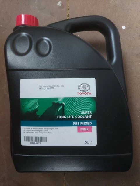 GENUINE TOYOTA SUPER LONG LIFE COOLANT ANTIFREEZE PINK 5L Litres PRE MIXED READY EUR 34,85 ...