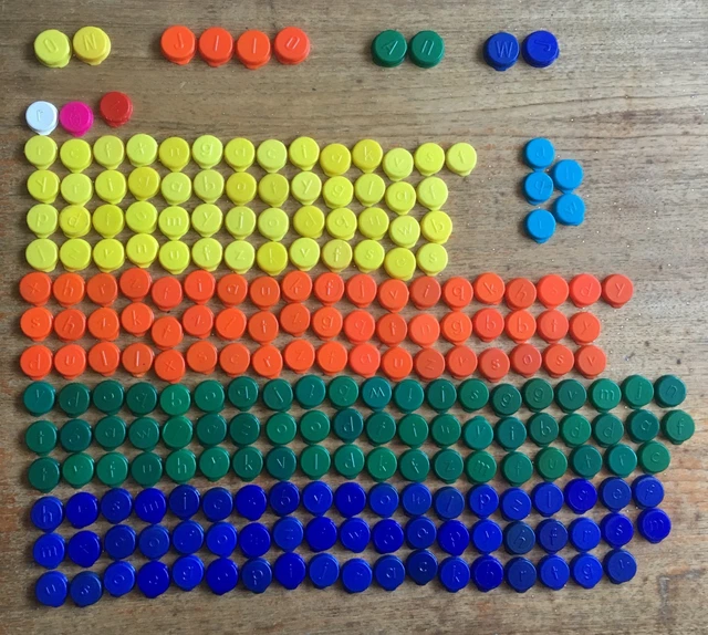 200+ SMARTIES LIDS caps tops full alphabet rowntrees rare vintage ...