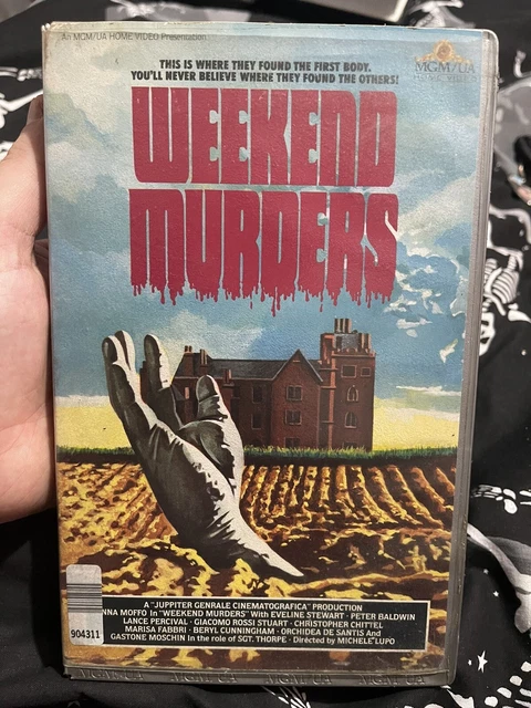 WEEKEND MURDERS VHS Pre Cert Video Tape Ex Rental Big Box MGM £19.99 ...