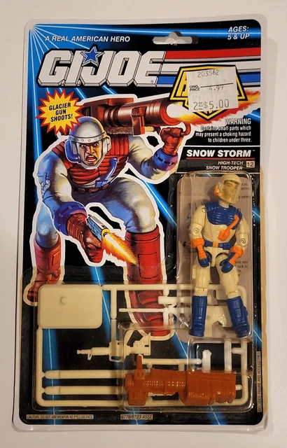 FIGURINE VINTAGE 1992 Hasbro GI Joe Battle Corps Snow Storm 3,75 pouces ...