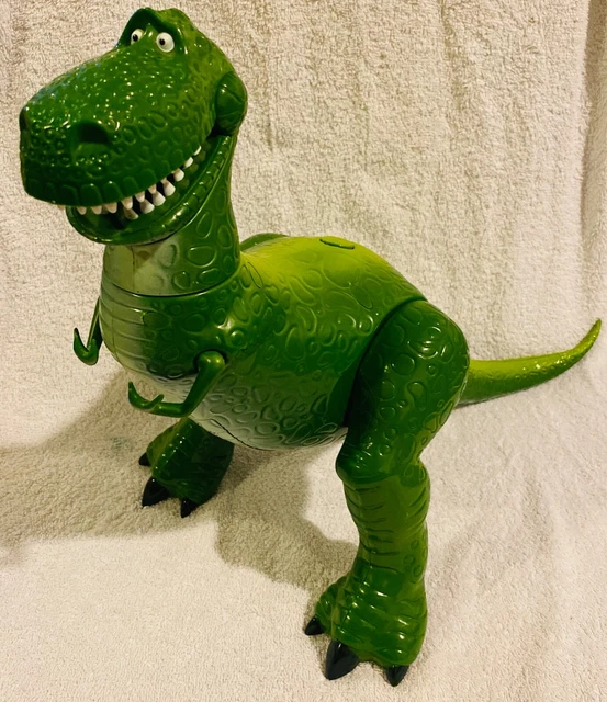 PIXAR DISNEY STORE Large 12” Talking Rex Deluxe Dinosaur Figure Toy ...