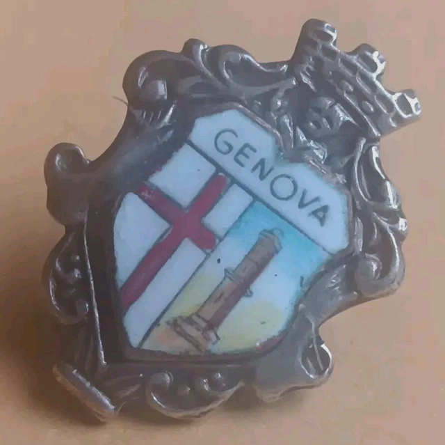 SPILLA PINS DISTINTIVO Stemma Simbolo Badge Logo Crest Turismo Genova ...