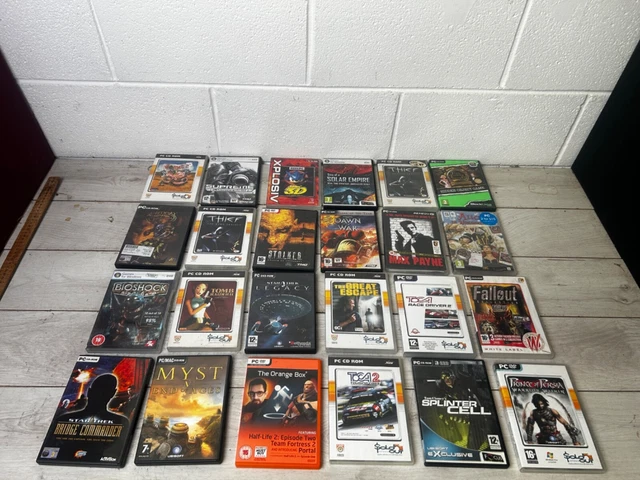 RESTPOSTEN KONVOLUT PC CD-ROM Spiele Vintage Computerspiele 24 mit ...