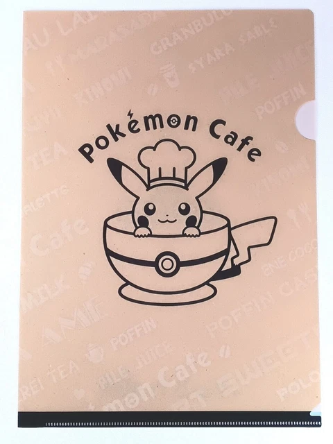 Pikachu Pokemon Cafe A4 Clear File Japonais Nintendo Du Japon F S Eur