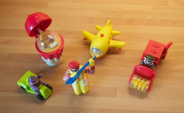 5 X VINTAGE McDonald's Happy Meal Toys Ronald McBurglar Etc 1990's £5. ...