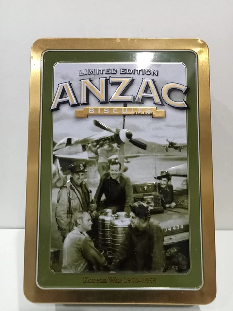LIMITED EDITION UNIBIC ANZAC BISCUIT TIN Korea War 1950-1953 $10.00 - PicClick AU