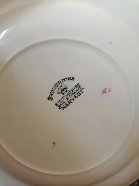 VINTAGE SWINNERTONS STAFFORDSHIRE 'Harvest' Plate and bowl Set £39.99 ...