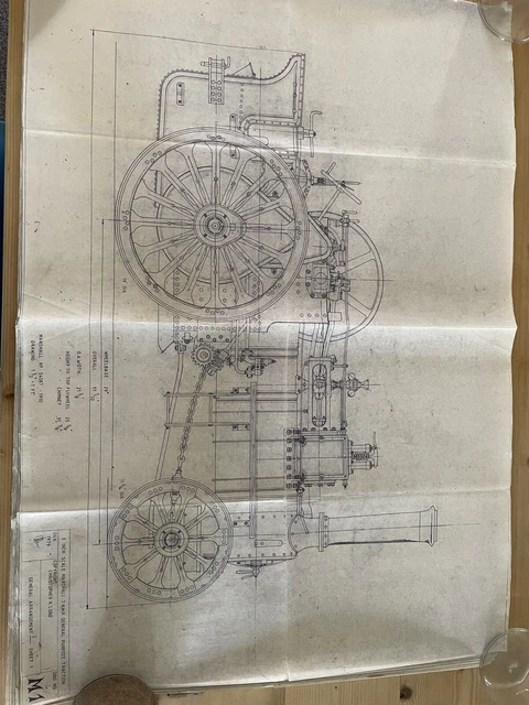 3” SCALE STEAM Traction Engine Drawings Marshall 7 N.H.P £60.00 ...