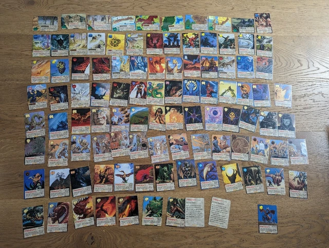 SPELLFIRE THE CARD Game Draconomicon Complete Set #1-100 + 1 Chase $125 ...