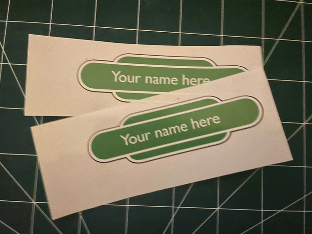 2 XCUSTOM TRAIN Railway Station Totem Sign Stickers All Regions ...