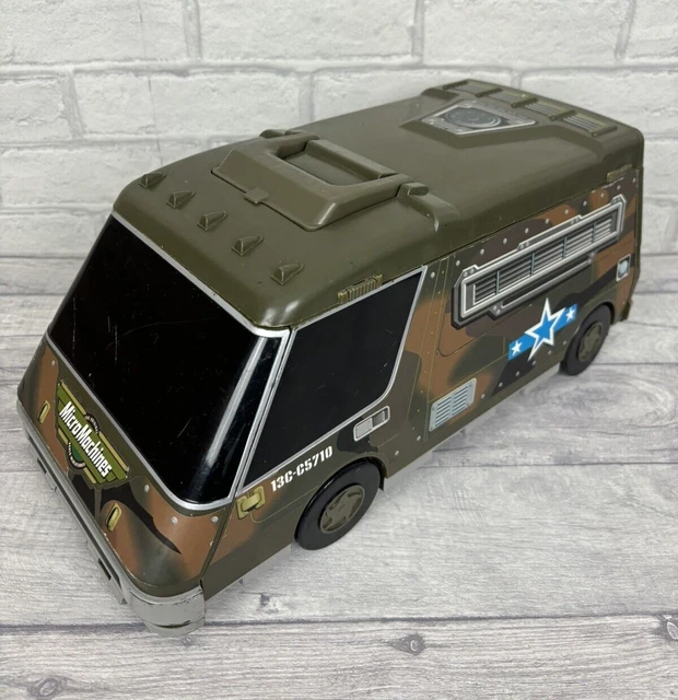 MICRO MACHINES ARMY Super Truck Van Foldout Playset 1991 Lewis Galoob ...