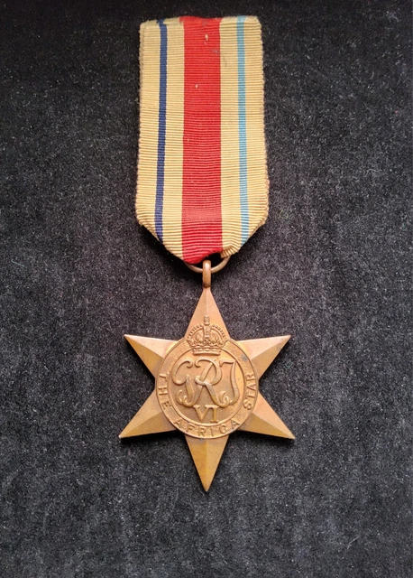 GENUINE WW2 FULL Size Africa Star Medal British Military African ...