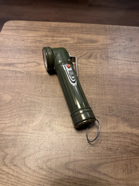 BRITISH ARMY MILITARY right angle torch vintage british empire untested ...