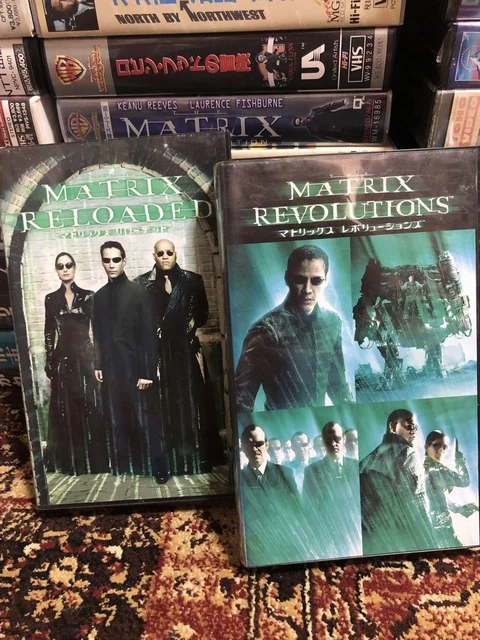 THE MATRIX RELOADED & Revolutions VHS Subtitled Movie Series 2 & 3 Used ...