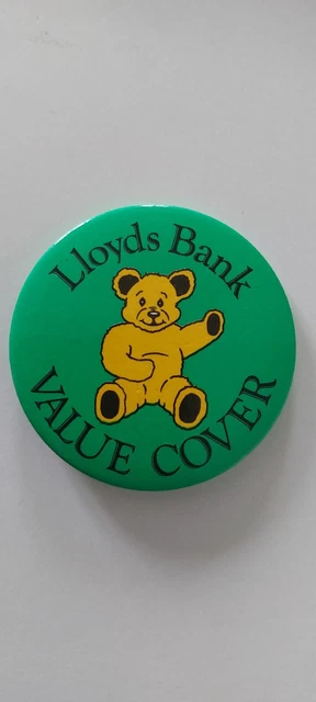LLOYDS BANK OLD Vintage Advertising Badge 'Value Cover' £2.75 - PicClick UK