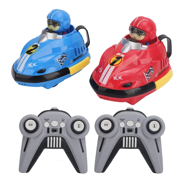 RC BUMPER CAR Rechargeable Small Cartoon Remote Control Battle Race Car ...