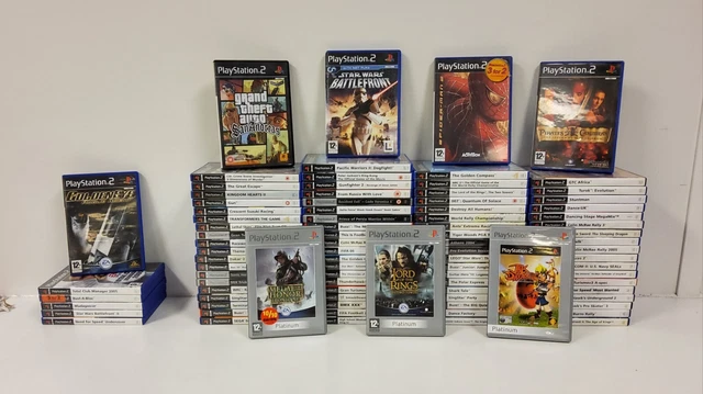 89 X PS2 Games JobLot - GoldenEye Star Wars Battlefront The Hulk Shark ...