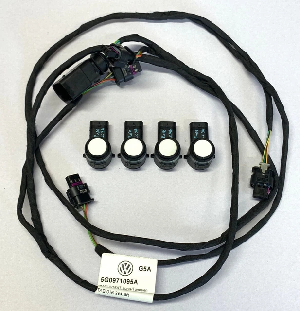VW GOLF 7.5 Front Bumper Parking Sensor Wiring Harness Loom + Sensors ...
