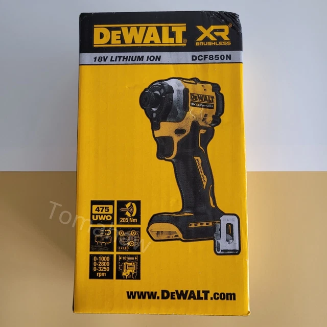 DEWALT DCF850N-XJ 18V XR Brushless Ultra Compact Impact Driver Body ...