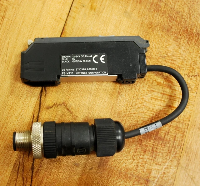 CAPTEUR FIBRE OPTIQUE numérique Keyence FS-V31P 12-24Vdc - D'OCCASION ...