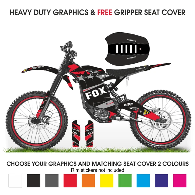 SUR-RON GRAPHICS DECALS SURRON Sticker kit X LIGHT BEE ELECTRIC FOX £ ...