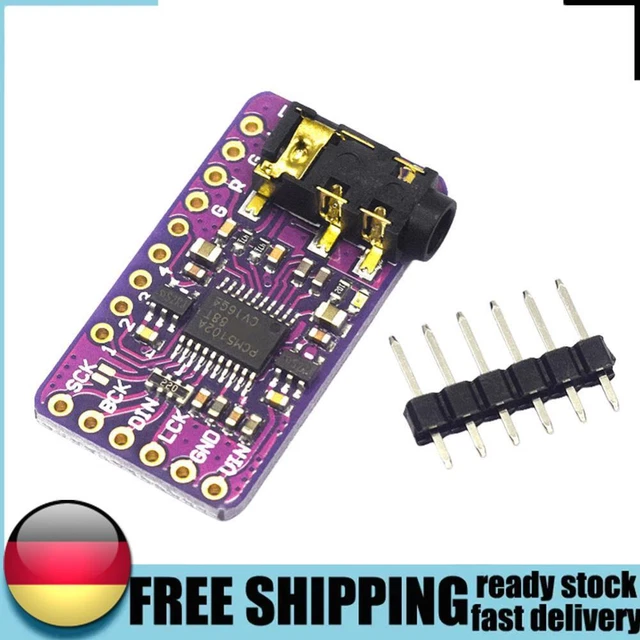 GY-PCM5102 DAC DIGITAL-ANALOG-KONVERTER-SPRACHMODUL I2S IIS für ...