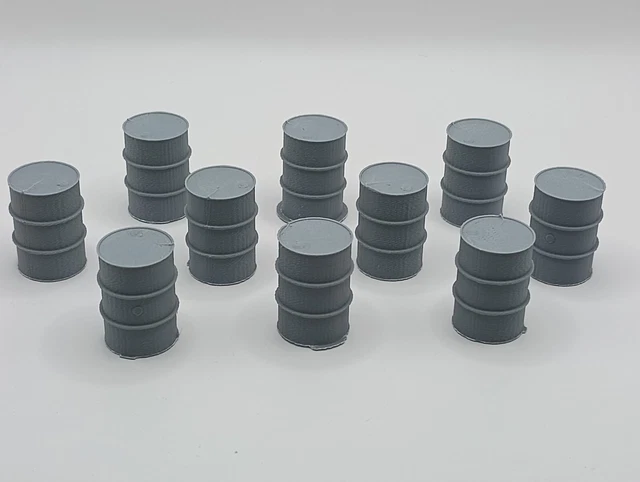 3D PRINTED OIL Drum Scatter X10 (28mm-32mm Scale) $14.88 - PicClick
