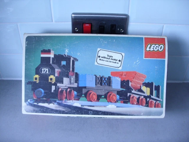LEGO SET VINTAGE 171, telaio carrozza treno e telaio motore solo con ...