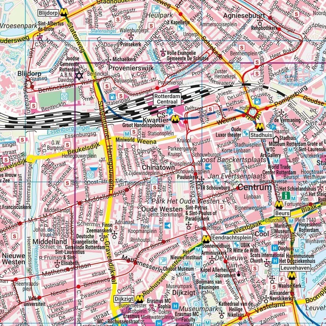 Rotterdam Stadtplan 1 20 000 Freytag And Berndt Land Karte Karte