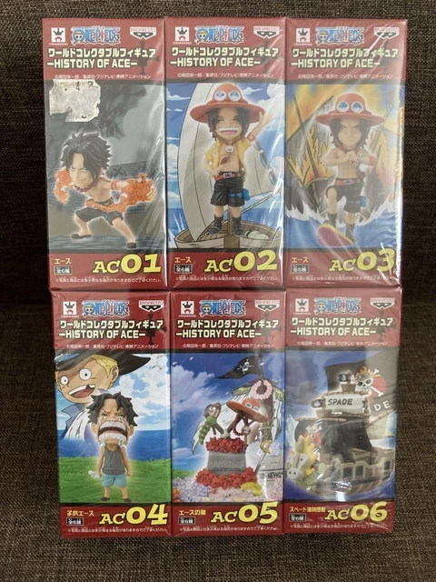 ONE PIECE FIGURE lot of 6 WCF world collectable figure History of Ace £ ...