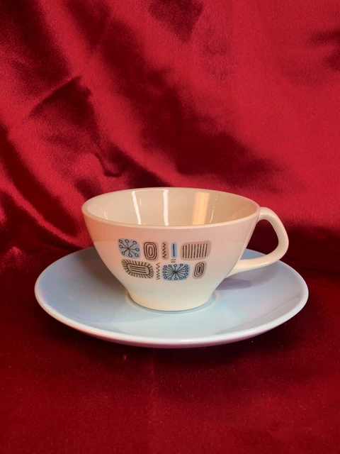 VINTAGE MID CENTURY Modern Temporama Atomic Pottery Coffee Tea Cup and ...