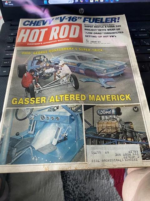 HOT ROD MAGAZINE January 1971 £4.41 - PicClick UK