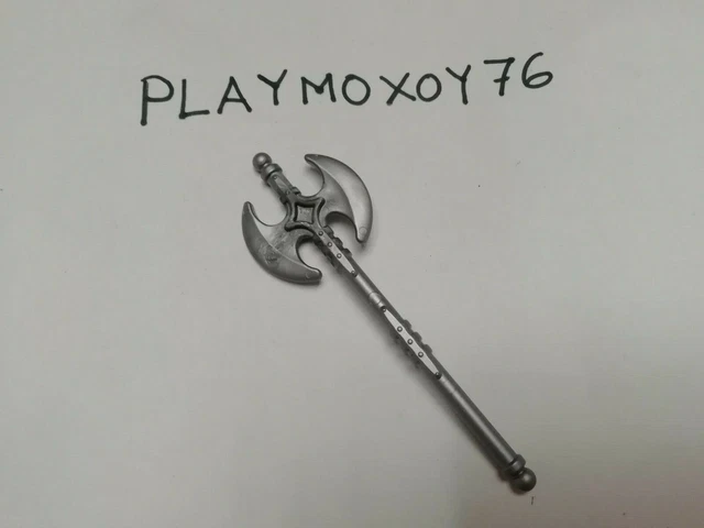 PLAYMOBIL ARMAS. HACHA De Doble Filo Medieval Caballeros Vikingos. EUR ...
