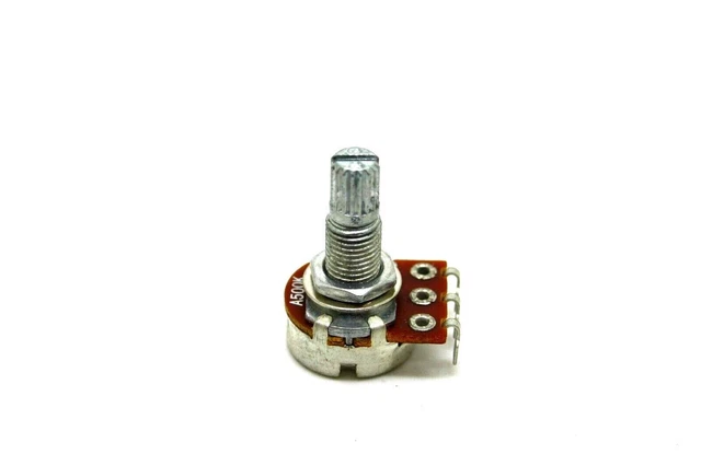MINI POTENTIOMETER A500K 500K 16Mm With Long Shaft - Audio Logarithmic ...