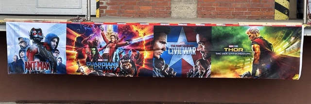 MARVEL KINO BANNER Sammeln Ultra RAR 4 Meter Lang 0,8 Meter Breit Film ...
