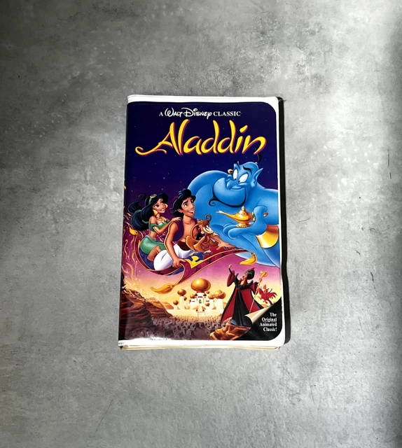 ALADDIN (VHS, 1993, Walt Disney) NEARLY NEW Classic BLACK DIAMOND ...