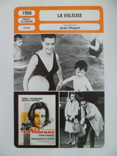CARTE FICHE CINEMA 1966 LA VOLEUSE Romy Schneider Michel Piccoli Hans ...