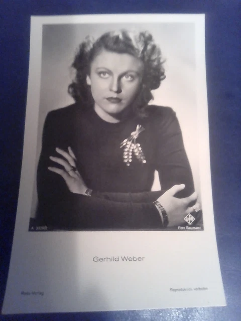 GERHILD WEBER AUTOGRAMMKARTE -unsigniert- EUR 1,00 - PicClick DE