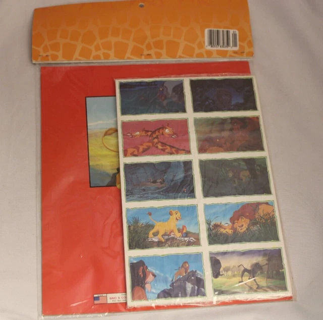 NEW COMPLETE SET UNOPENED Disney Lion King Sticker Album & Stickers ...