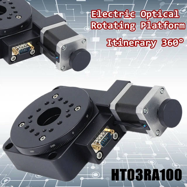 MOTORIZED ROTATION STAGE Optical Rotary Table Electric Optical Rotation ...