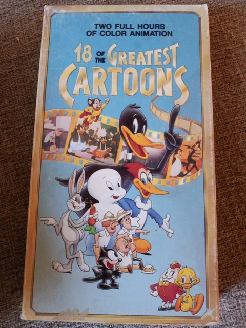 50 OF THE Greatest Cartoons VHS Tape Bugs Bunny Daffy Duck Tweety Bird ...
